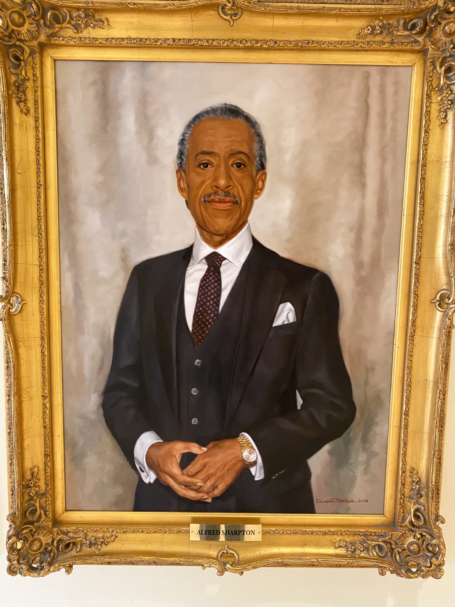 They hung this oil painting of Rev. Al Sharpton in the International ...